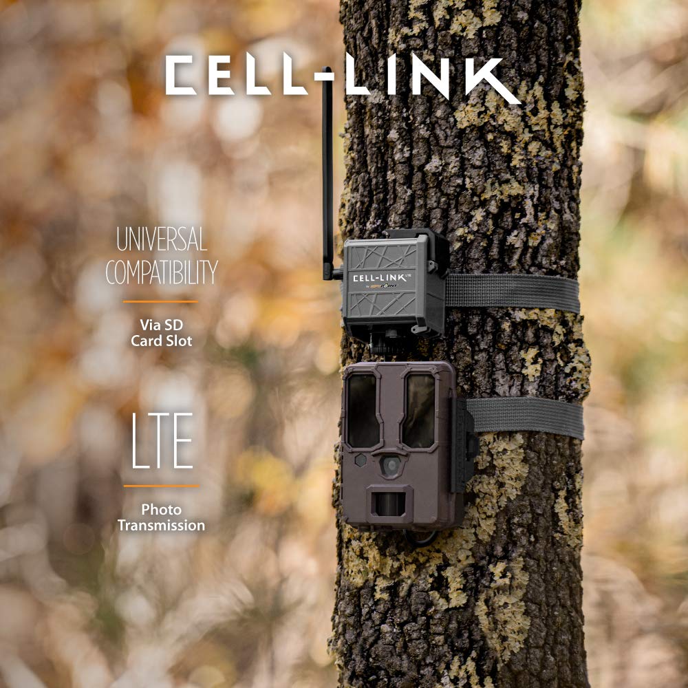 SPYPOINT Cell-Link Universal Cellular Trail Cameras Adapter | Makes Most Trail Cameras a Cellular Game Camera, Camera sends Picture through App (US)