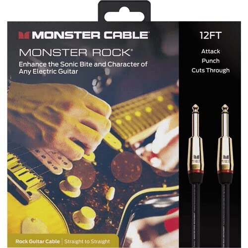 Monster Prolink Rock Instrument Cable - 12 ft - Straight to Straight