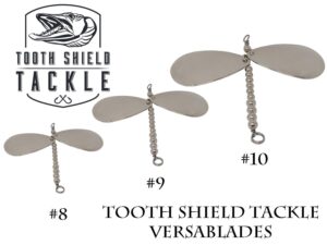 tooth shield tackle musky versablade 3 pack muskie pike inline spinner musky lures baits tackle spinners