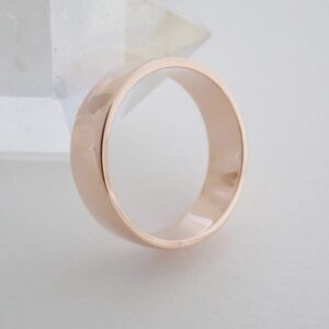 Honeycat Bold Band Ring in Gold, Rose Gold, or Silver | Minimalist, Delicate Jewelry (Rose Gold, 8)