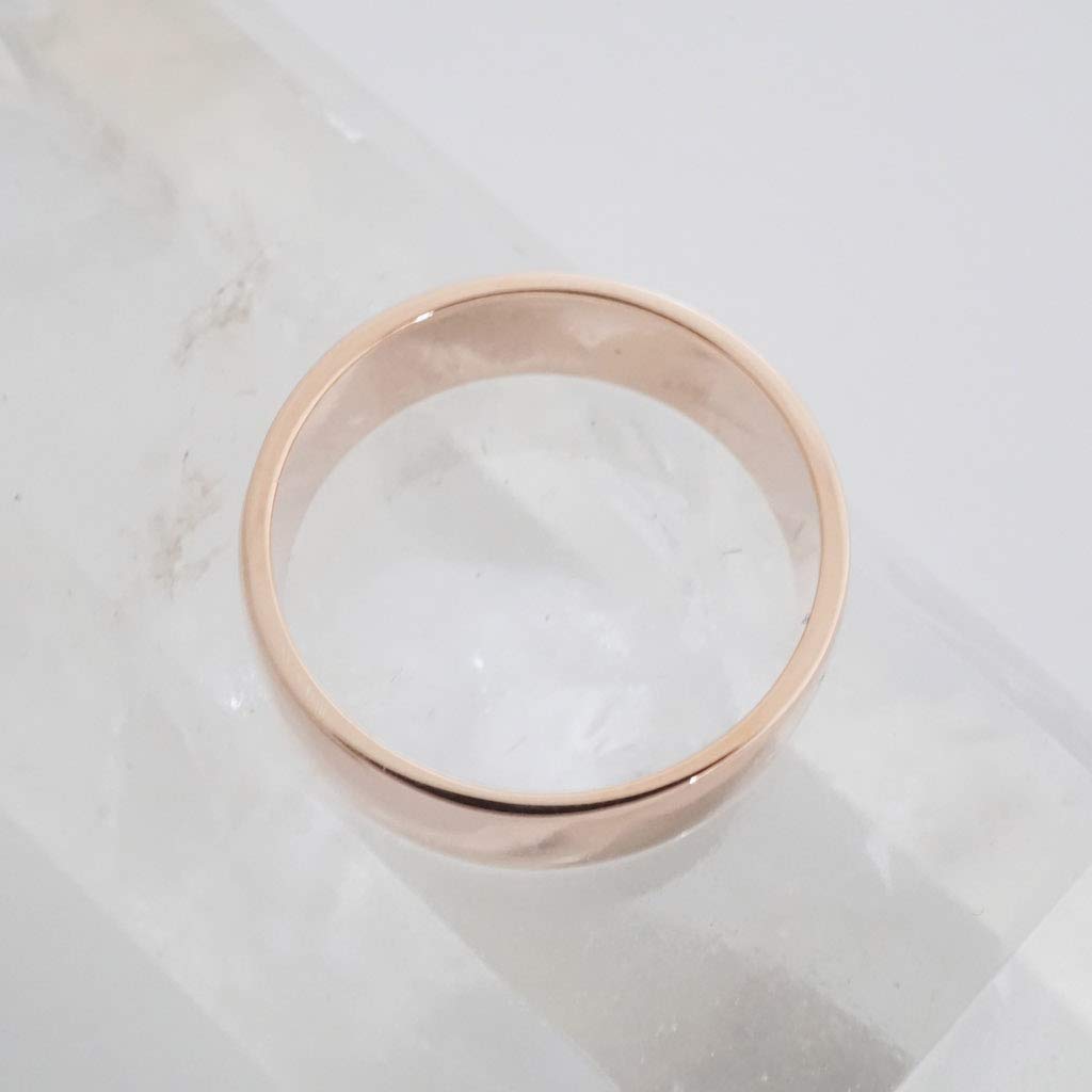 Honeycat Bold Band Ring in Gold, Rose Gold, or Silver | Minimalist, Delicate Jewelry (Rose Gold, 8)