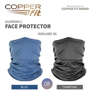 Copper Fit Unisex Adult Guardwell Face Cover and Neck Gaiter, Blue