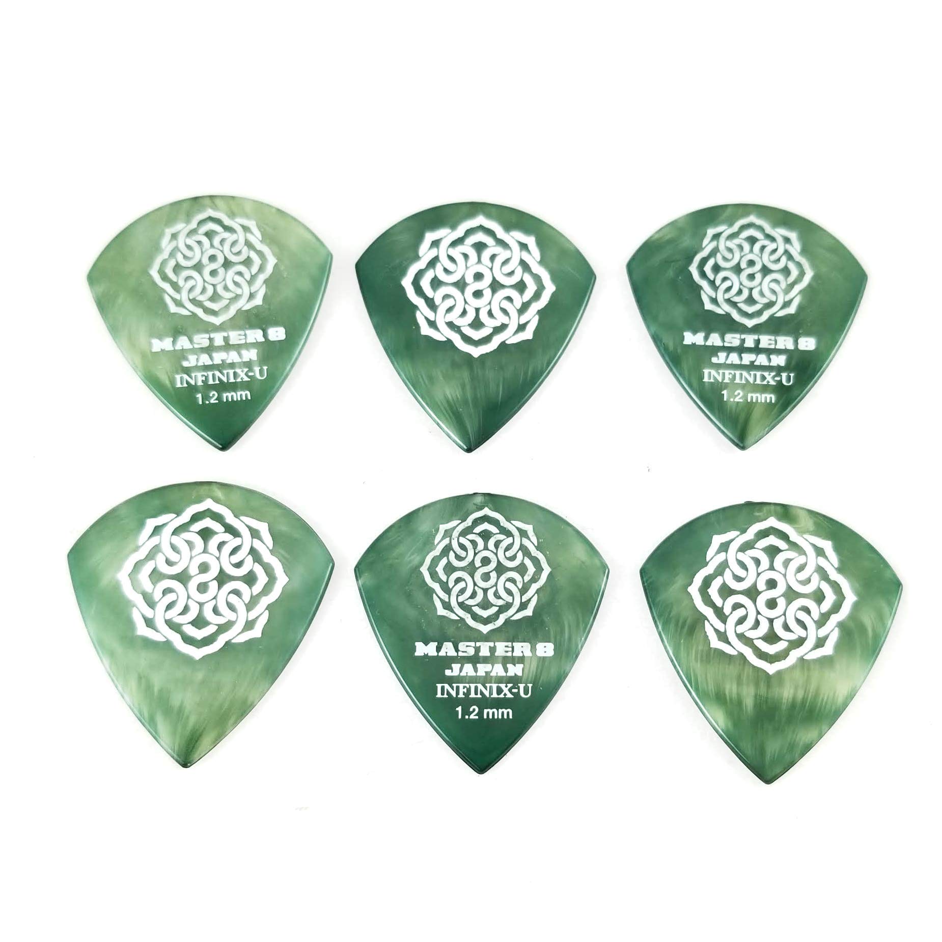 Master 8 INFINIX-U Jazz XL Grip Guitar Picks - 6-Pack (1.0mm)