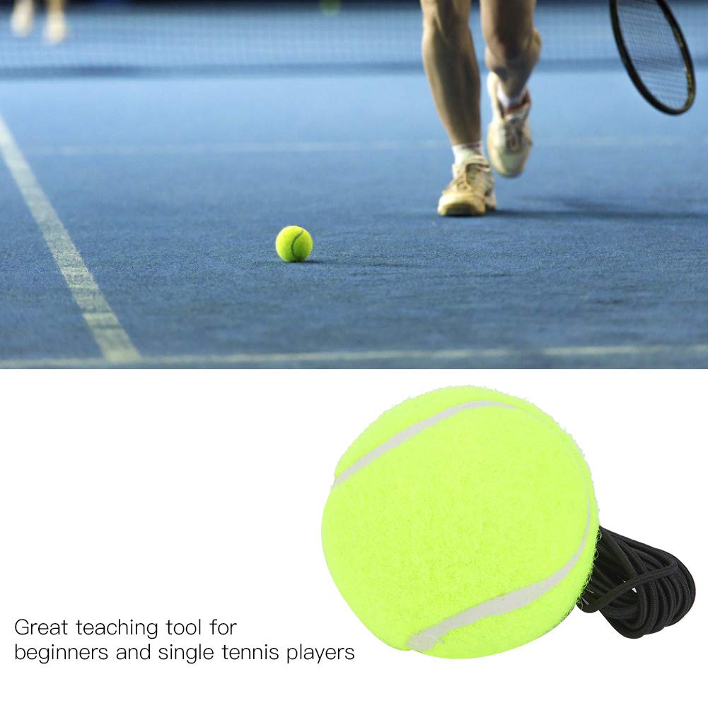 Tennis Ball for Training with Elastic Rubber String Tennis Trainer Rebounder Ball Rubber Band Ball for Beginner Daily Training/Advanced Training for Tennis Balls