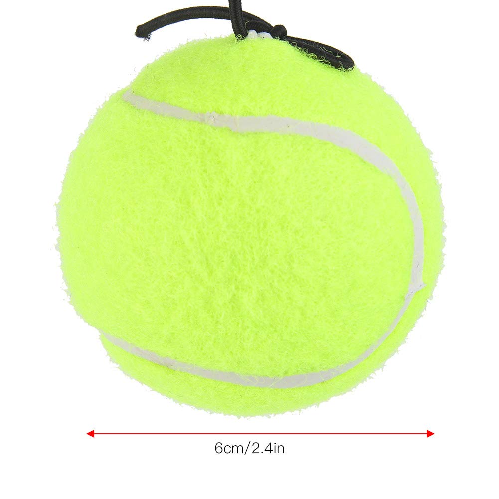 Tennis Ball for Training with Elastic Rubber String Tennis Trainer Rebounder Ball Rubber Band Ball for Beginner Daily Training/Advanced Training for Tennis Balls