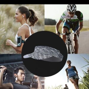 FORBUSITE Women Visor Caps for Running and Sport - Headband & Packable Black