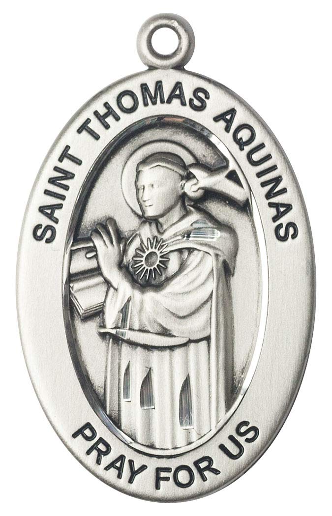 Sterling Silver St. Thomas Aquinas Pendant