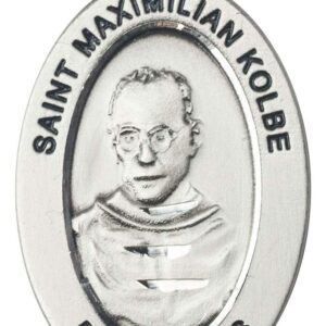 Sterling Silver St. Maximilian Kolbe Pendant