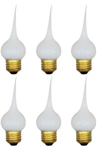 creative hobbies® 7194wsa large medium base silicone light bulbs, 7.5 watt, individually boxed, wholesale pack of 6 bulbs