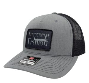 fitzgerald patch hats -100% polyester mesh back trucker hat, snapback closure