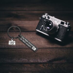 WUSUANED Photographer Keychain With Camera Charm I Flash People Gift For Photographer