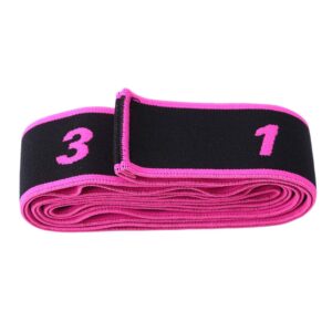 idiytip latin stretch band dance stretching straps elastic band for gym yoga fitness dancer gymnastics exercise,rose red