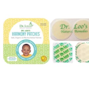 Dr. Loo’s Natural Infant Patches for Colic, Reflux, Gas and Constipation for 2 weeks-12 Months, 16 Patches