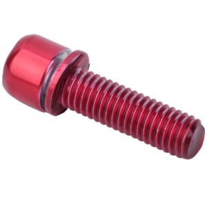 Life Stem Screw, Bike Ti-Alloy Stem Screw Bolt Steering Handlebar Parts with Spacer Accessory Kit(red)