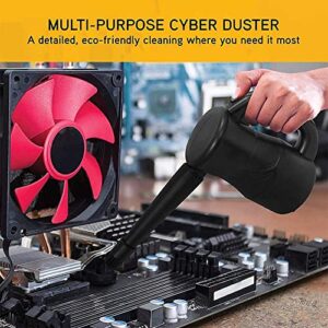 XPOWER A-2S Cyber Duster Electric Air Duster for Dusting, Drying, Inflating, Blowing, Car Detailing, Computer, Leaf Blowing, 90 CFM, 2 Nozzles + 1 Brush, High Performance Motor, Eco-Friendly, Black