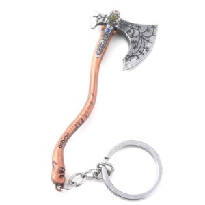 artkticasupply - greek mythology inspired - kratos leviathan axe keychain.