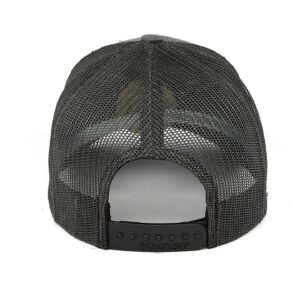 Branded Bills 'The 10 PVC' Virginia Patch Hat Curved Trucker - One Size Fits All (Charcoal/Black)