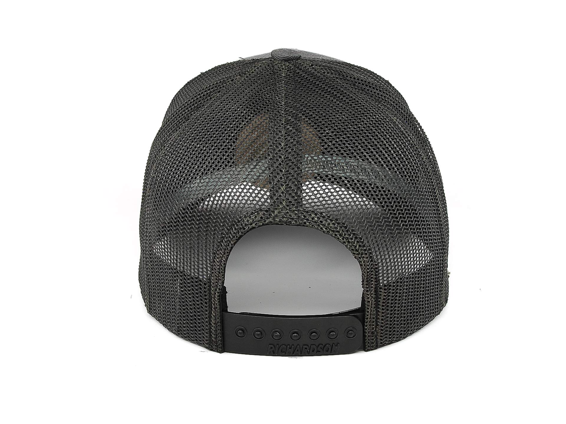 Branded Bills 'The 10 PVC' Virginia Patch Hat Curved Trucker - One Size Fits All (Charcoal/Black)