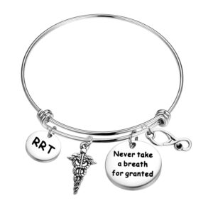 tgbje rrt bracelet registered respiratory therapist gift respiratory care therapy graduation gift respiratory therapist appreciation gifts (rrt bracelet)