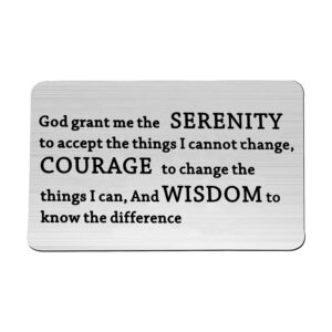 tgbje inspirational wallet card inspirational christian bible verse gift religious gift serenity prayer gift god grant me the serenity to accept the things gift (serenity wallet card)