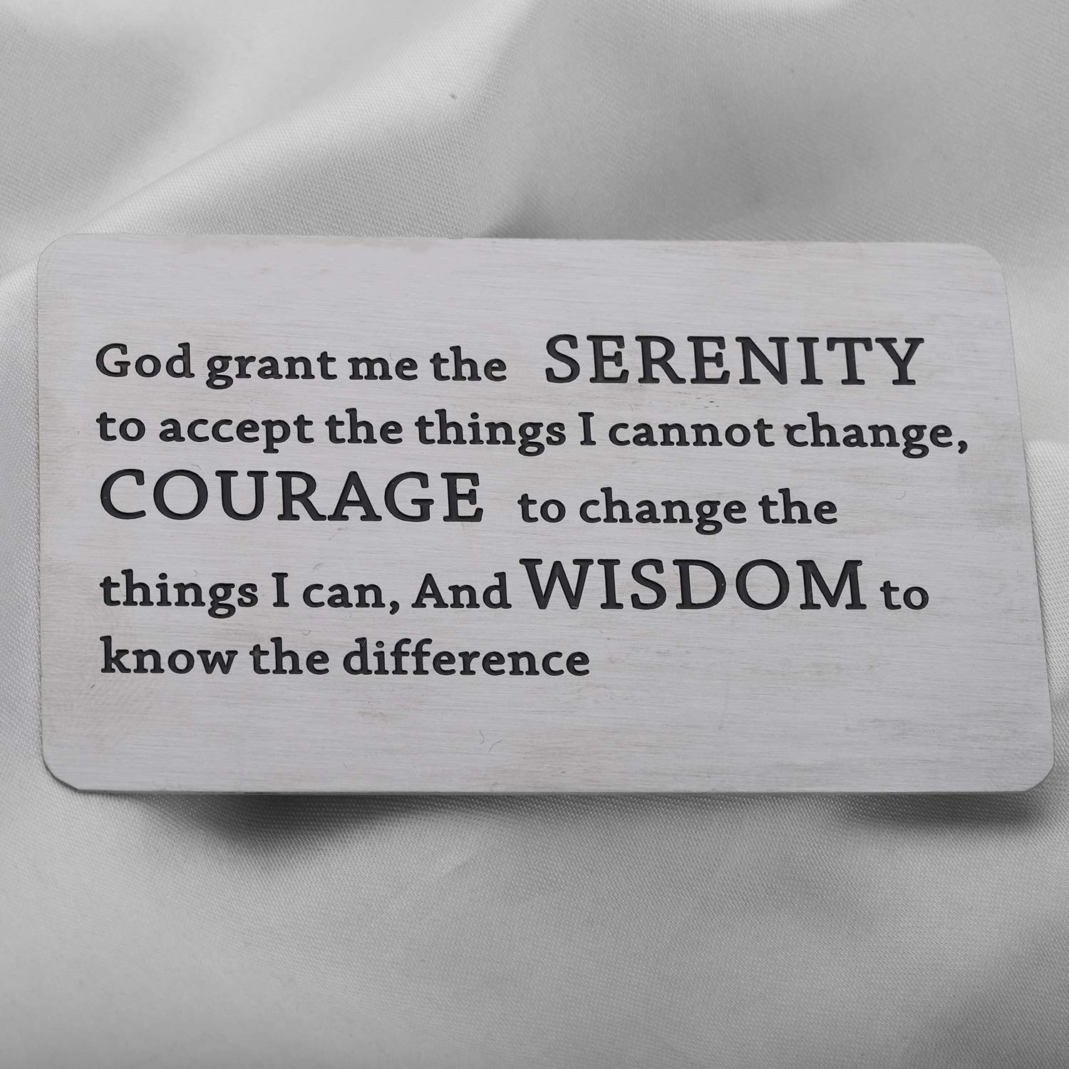 TGBJE Inspirational Wallet Card Inspirational Christian Bible Verse Gift Religious Gift Serenity Prayer Gift God Grant Me The Serenity to Accept The Things Gift (SERENITY Wallet Card)