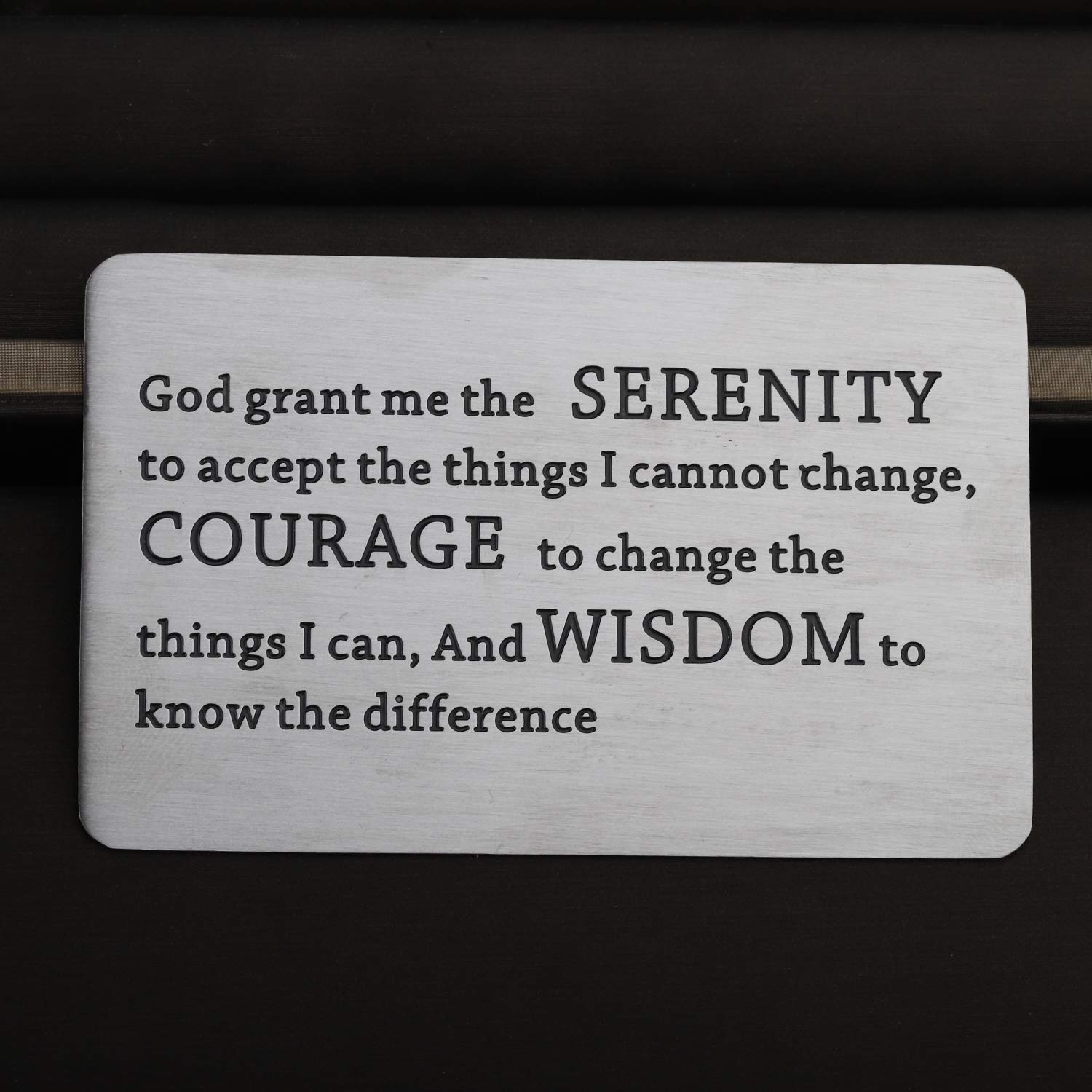 TGBJE Inspirational Wallet Card Inspirational Christian Bible Verse Gift Religious Gift Serenity Prayer Gift God Grant Me The Serenity to Accept The Things Gift (SERENITY Wallet Card)