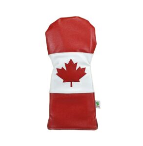 foretra - limited edition canada flag driver head cover - tour quality golf club cover - style and customize your golf bag