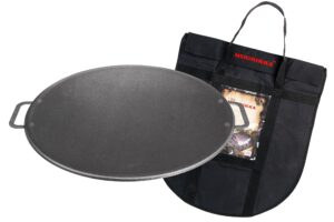 muurikka grill pan 58 cm with protective bag, outdoor pan, fire pan made of robust rolled steel for campfire & grill