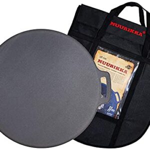 Muurikka Grill Pan 58 cm with Protective Bag, Outdoor Pan, Fire Pan Made of Robust Rolled Steel for Campfire & Grill