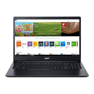 acer aspire 1 a115-31-c2y3, 15.6" full hd display, intel celeron n4020, 4gb ddr4, 64gb emmc, 802.11ac wi-fi 5, up to 10-hours of battery life, microsoft 365 personal, windows 10 in s mode, black