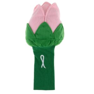 LEIPUPA Rose Flower Shaped Golf Wood Driver Head Cover Fits Up to 460cc