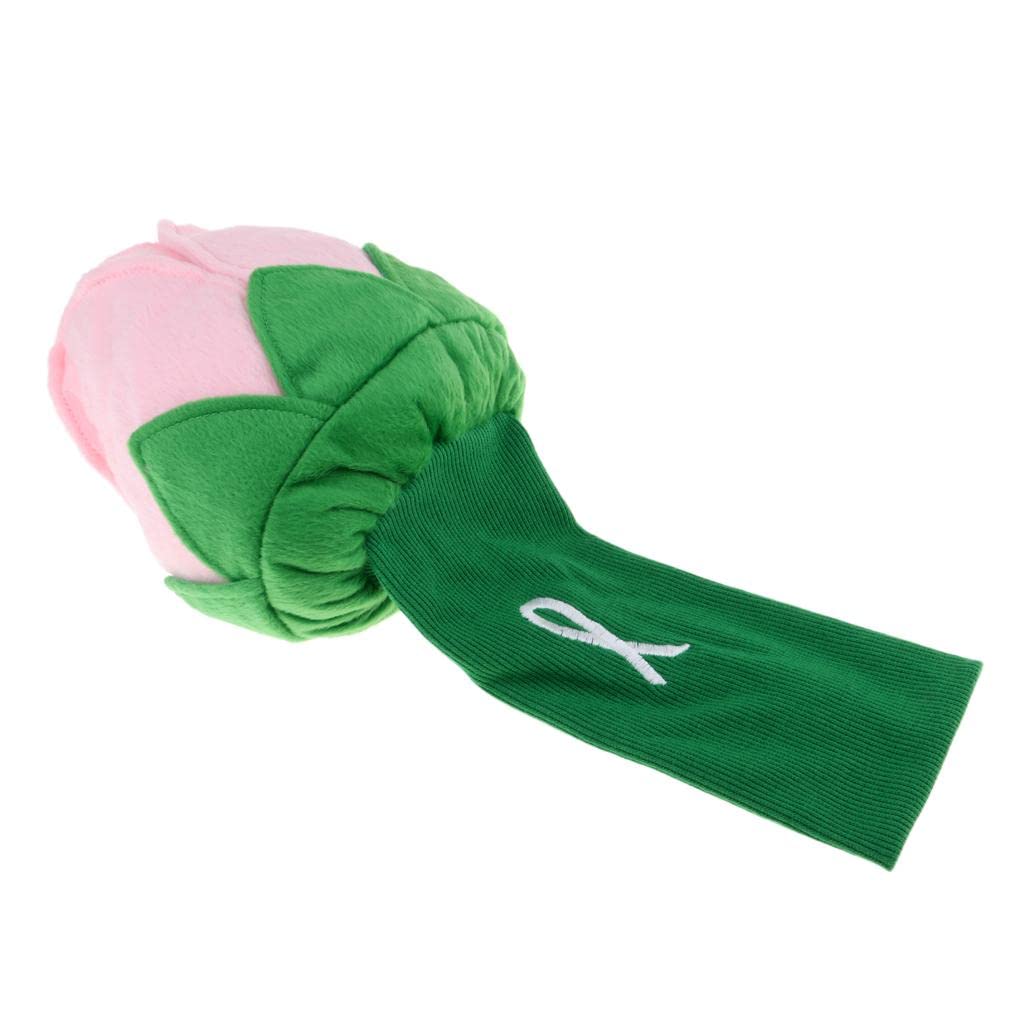 LEIPUPA Rose Flower Shaped Golf Wood Driver Head Cover Fits Up to 460cc