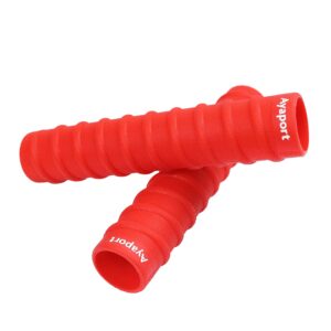 ayaport kayak paddle grips non-slip silicone wraps blister prevention kayaking accessories for take-apart paddles (red)