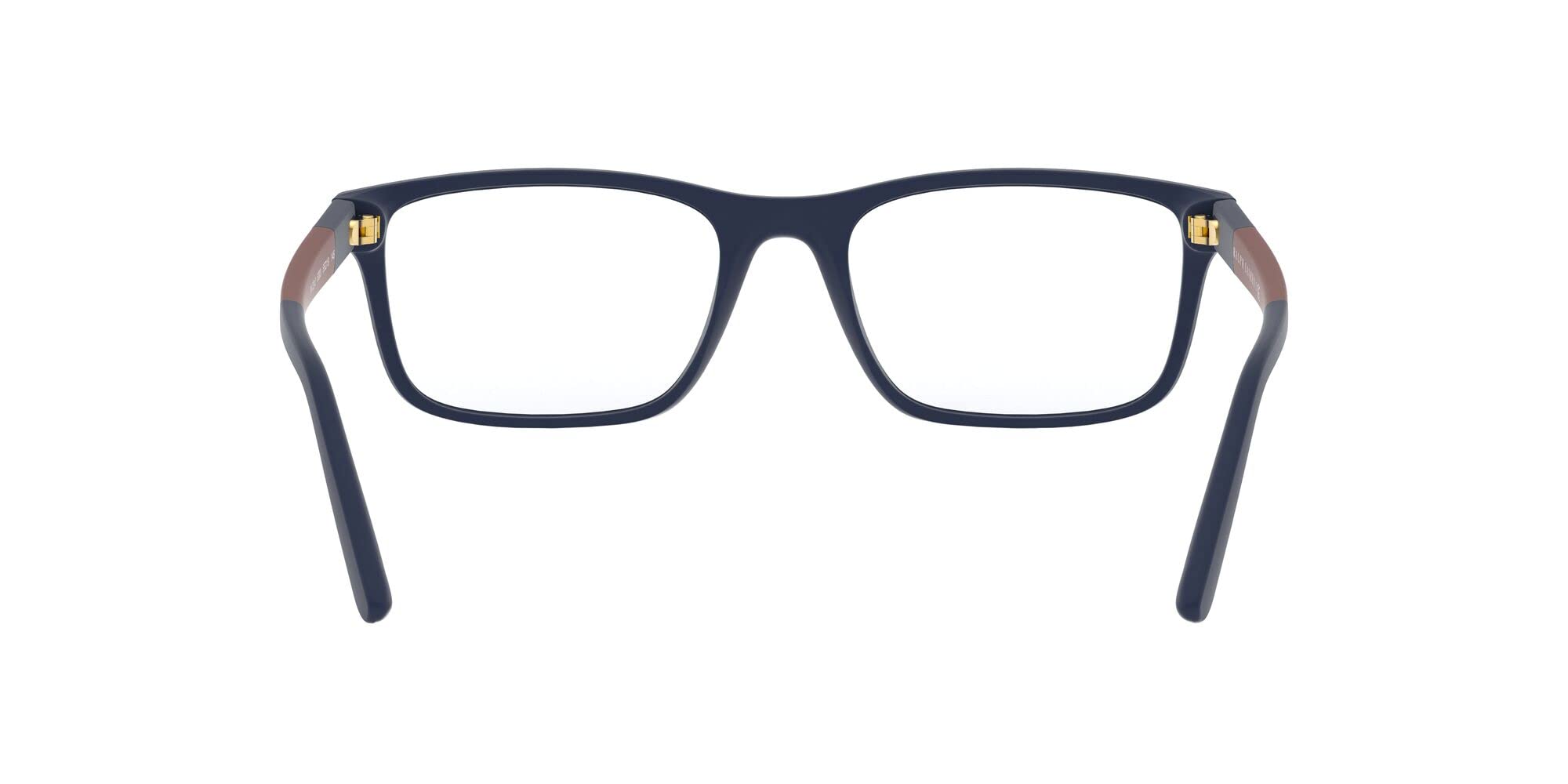 Polo Ralph Lauren Men's PH2212 Rectangular Prescription Eyewear Frames, Matte Navy Blue/Demo Lens, 55 mm