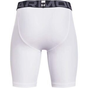 Under Armour Boys HeatGear Armour Shorts , White (100)/Black , Large