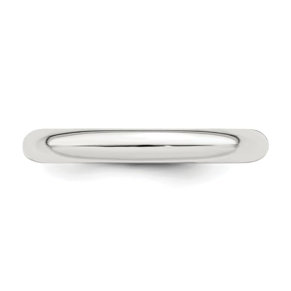 IceCarats 925 Sterling Silver 3mm Comfort Fit Plain Classic Wedding Band Ring Size 7.00