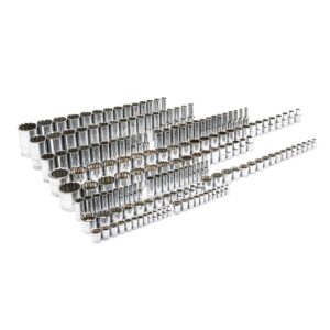 gearwrench 163 piece chrome socket set | 6 point | sae & mm | 89073