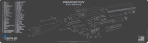 e.d.o.g. remington 870 shotgun schematic (exploded view) 14x48 padded gun work surface protector mat