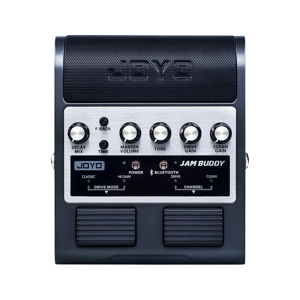 JOYO Portable Guitar Practice Amp & Pedal All-in-One Rechargeable Bluetooth Combo Guitar Amplifier with Effect & Footswitch Jam Buddy