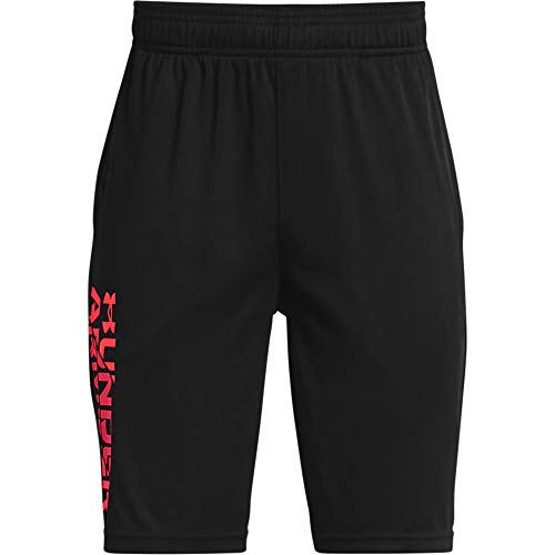 Under Armour boys Prototype 2.0 Wordmark Shorts , Black (001)/Beta , Youth X-Large