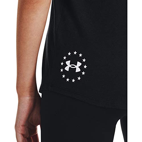 Under Armour New Freedom Tank, Black/Royal Blue, X-Small