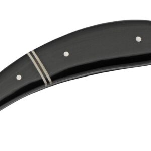 Rite Edge Hunting Knife | Birdwing Full Tang Skinner Buffalo Horn Handle + Leather Sheath