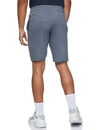 Under Armour Mens Rival Terry Shorts , Pitch Gray Full Heather (012)/Onyx White , X-Large