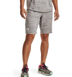 under armour mens rival terry shorts , onyx white (112)/onyx white , medium