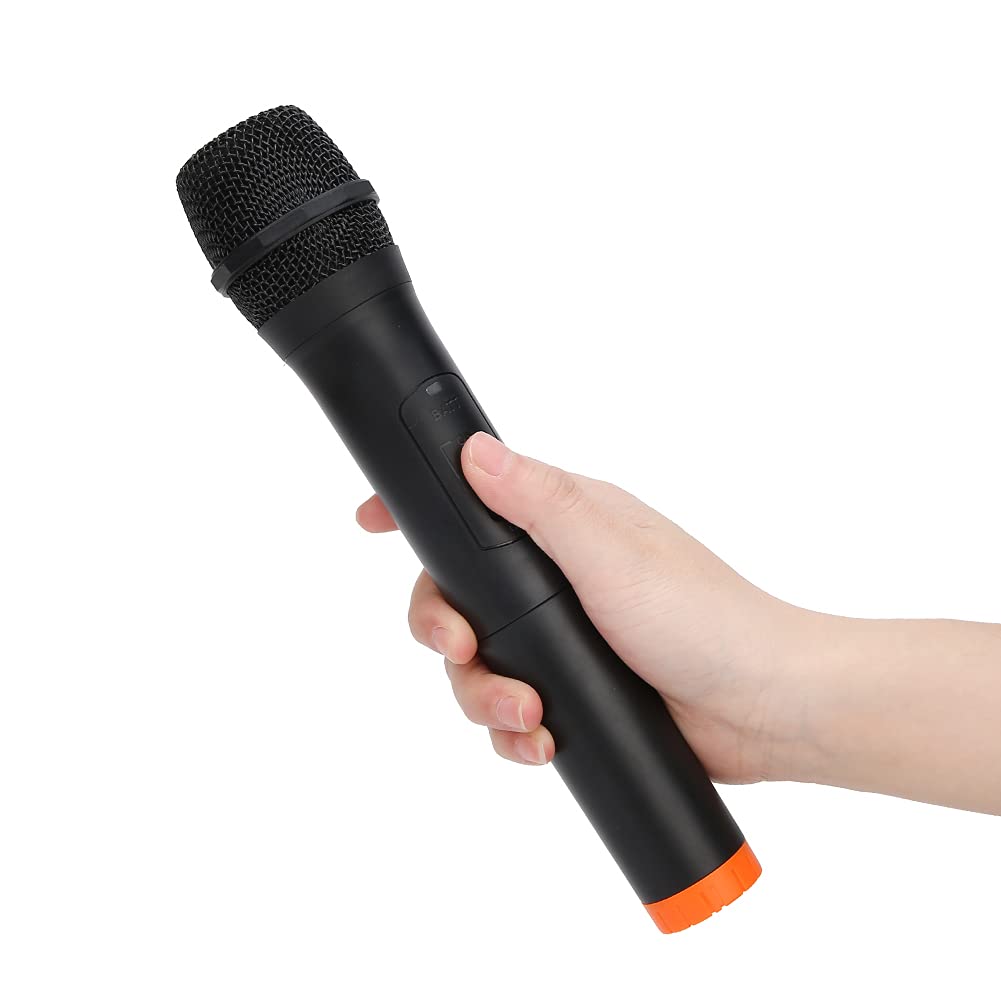 Tangxi VHF Wireless Microphone, Universal Handheld Karaoke Mic Speaker, Over 110 DB Outdoor Indoor Cordless Microphone System with USB Reciver for Singing, Karaoke, Speech, Wedding,