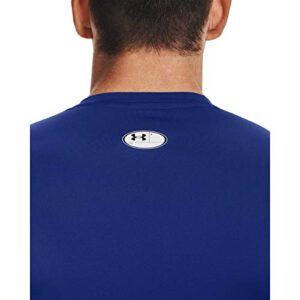 Under Armour Men's Armour HeatGear Compression Long-Sleeve T-Shirt , Royal Blue (400)/White, Large