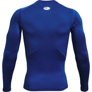 Under Armour Men's Armour HeatGear Compression Long-Sleeve T-Shirt , Royal Blue (400)/White, Large