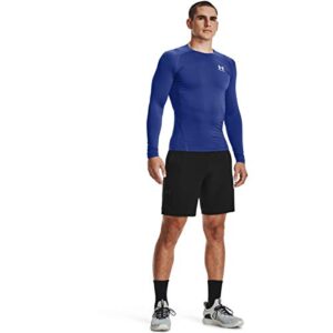 Under Armour Men's Armour HeatGear Compression Long-Sleeve T-Shirt , Royal Blue (400)/White, Large