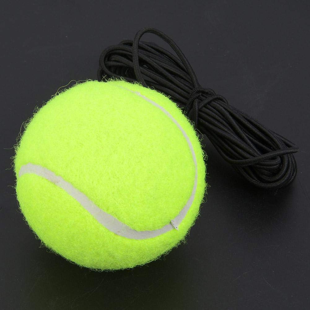 Tennisball an schnur + Tennis Ball Tennis Beginner Training Ball with 4M Elastic Rubber String for Practice