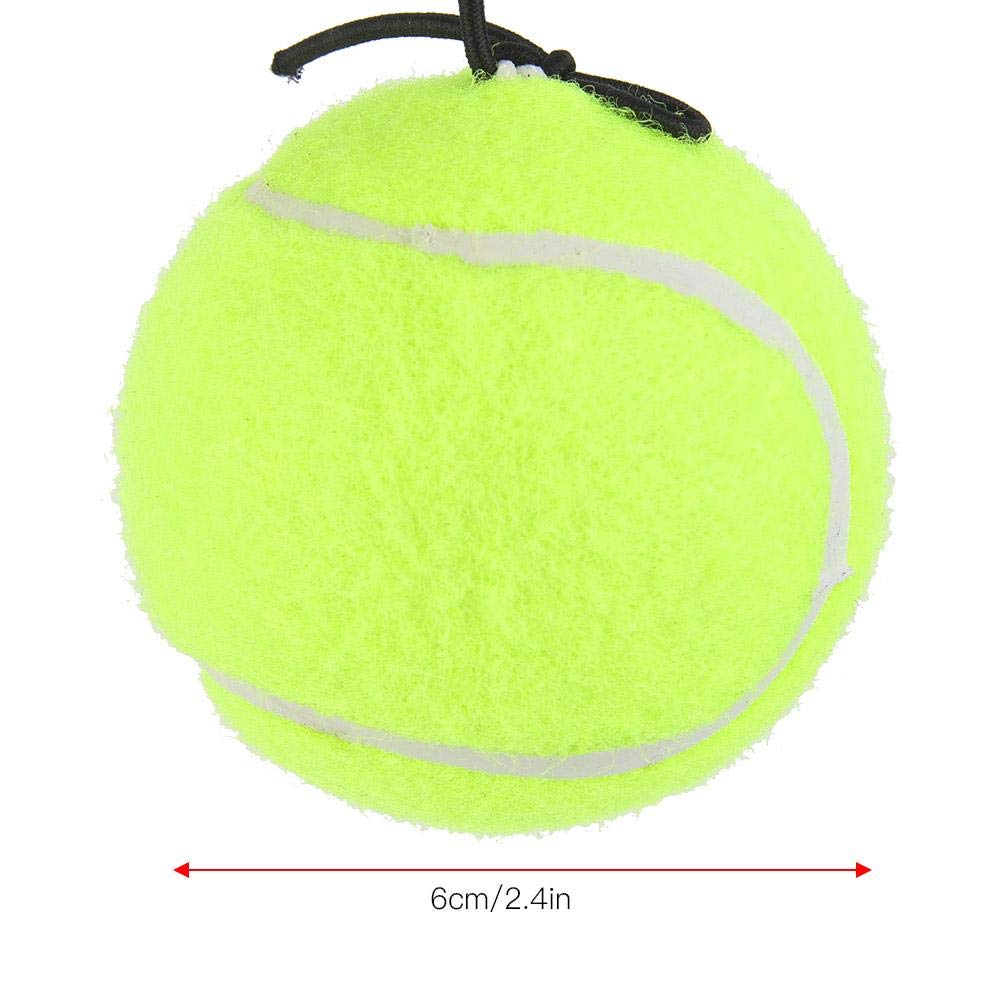 Tennisball an schnur + Tennis Ball Tennis Beginner Training Ball with 4M Elastic Rubber String for Practice